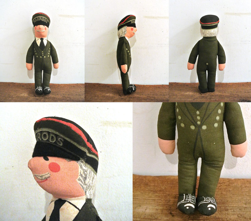 1982 England Harrods “Green Man” Fabric Doll